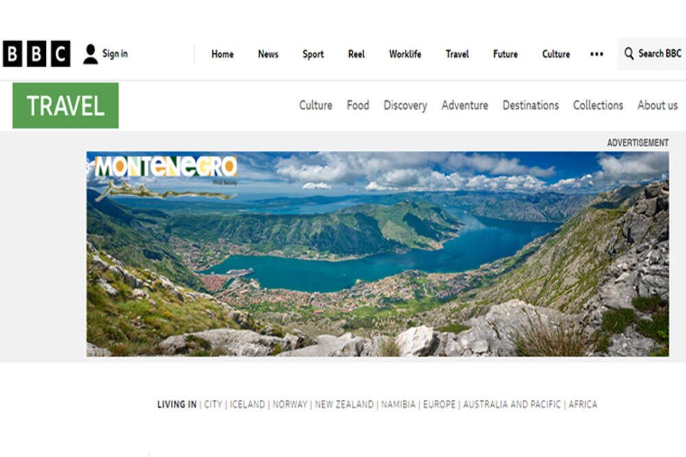 Turistička ponuda Crne Gore na kanalima čuvene globalne medijske kuće ...